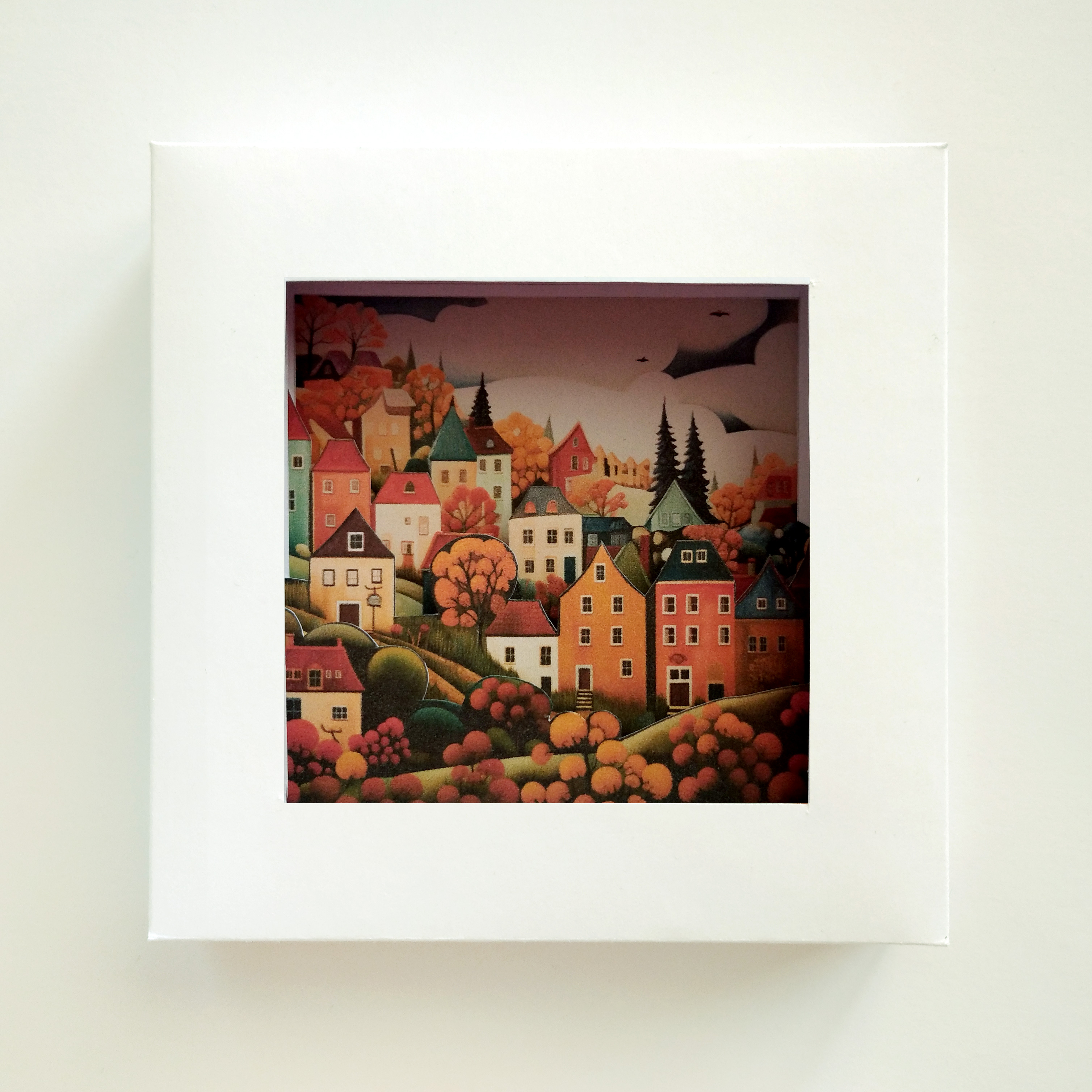 Caja de sombra de papel simple